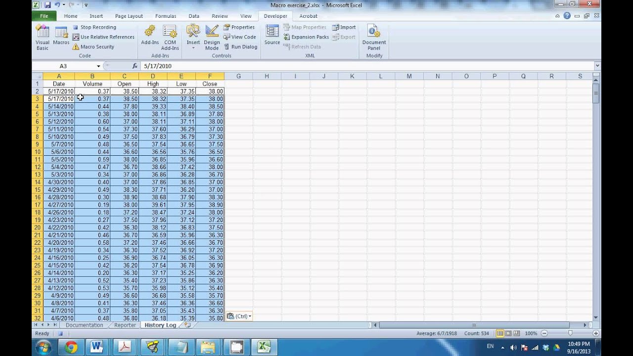 Macro_ exercise_2 for tutorial 8 - YouTube