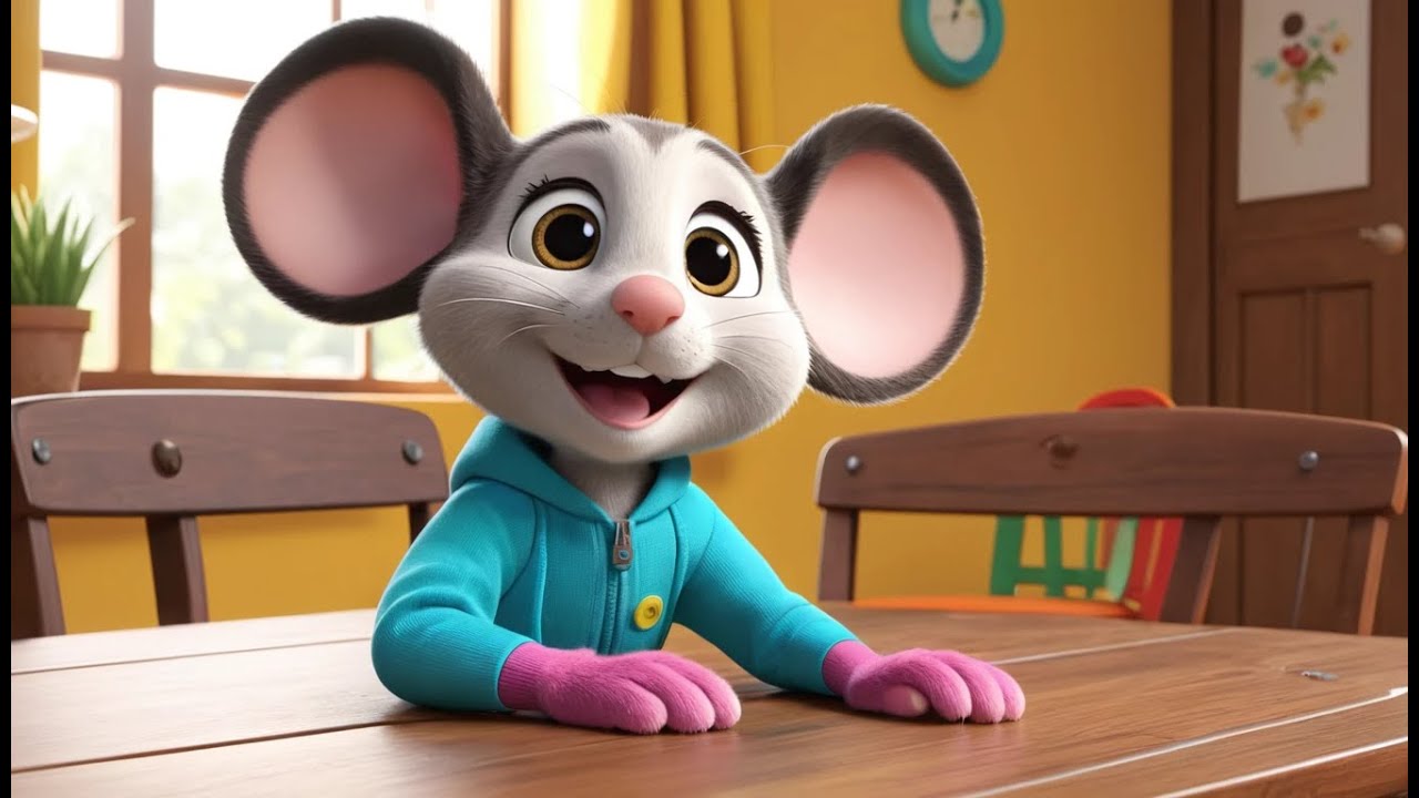 Tiptoe Like a Mouse – Fun Action Rhyme | Active Kids Song | Playful ...