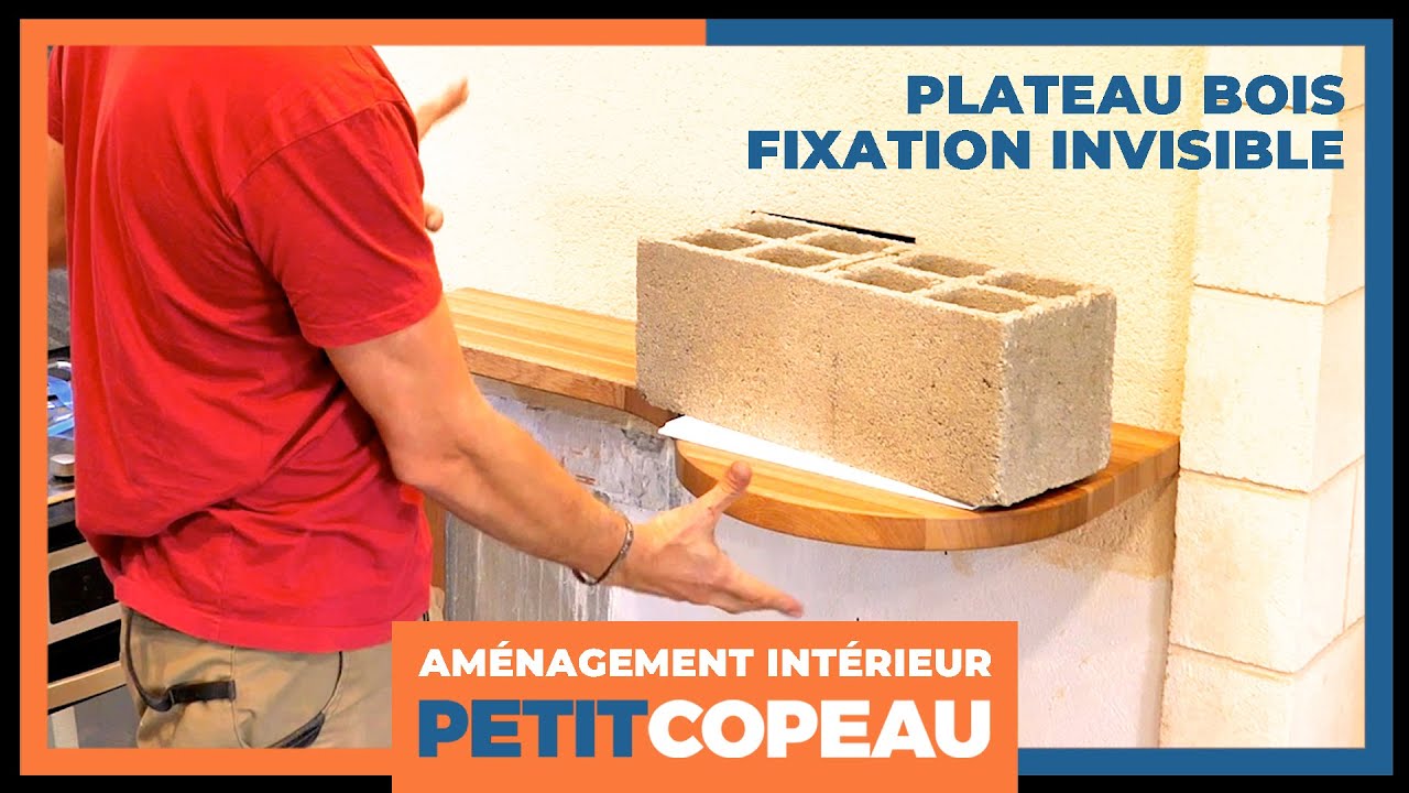 Un plateau en bois massif avec fixations invisibles ! - YouTube