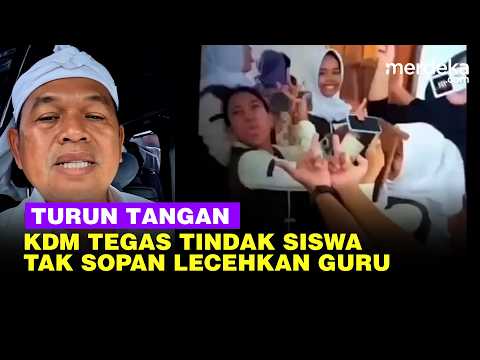 Tegas! Dedi Mulyadi Turun Tangan Tindak Siswa Purwakarta Lecehkan Guru Tak Sopan