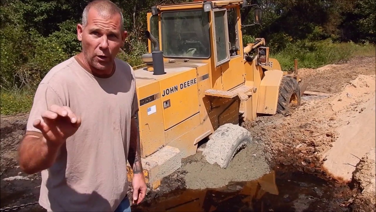 Stuck Wheel Loader Recovery - YouTube