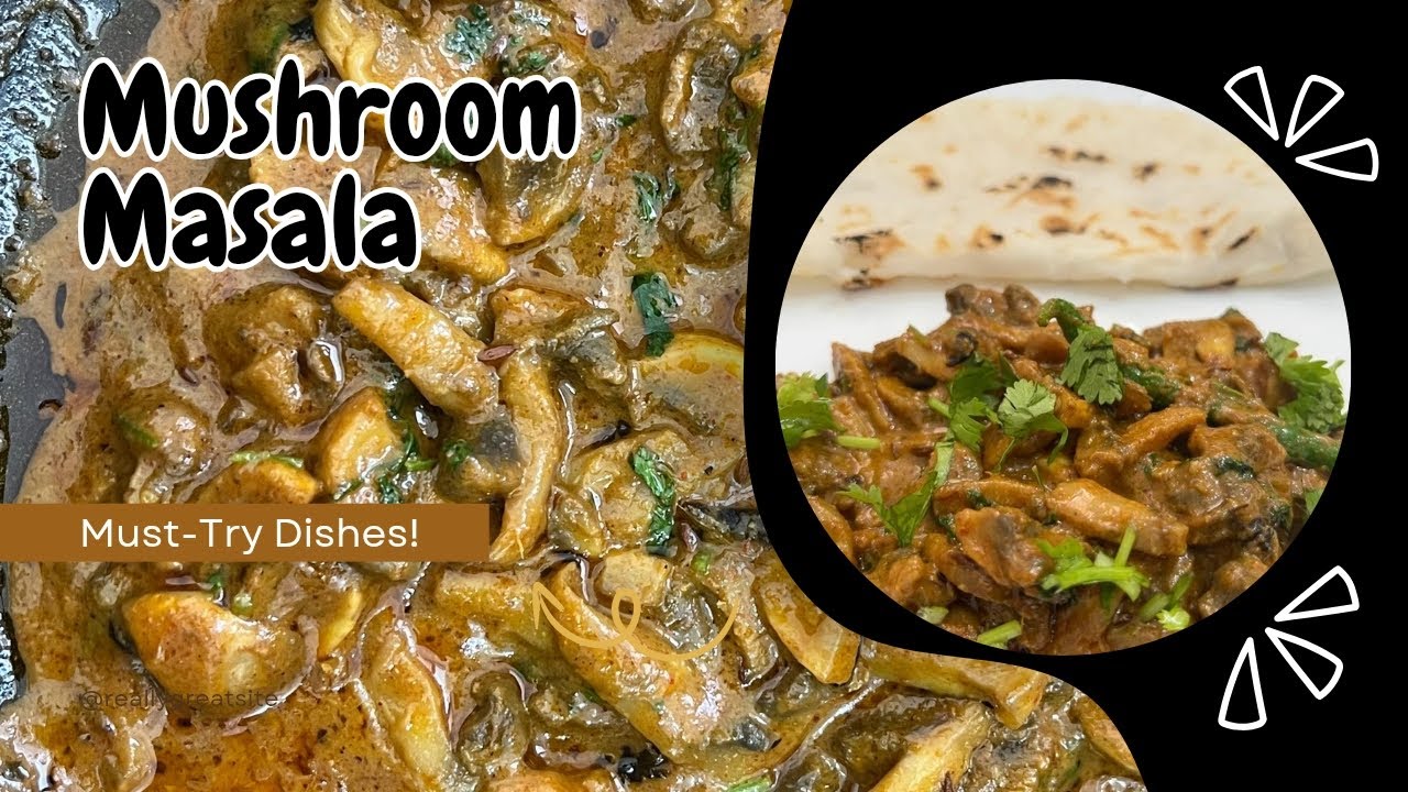 Quick and Tasty Mushroom Masala/ Side dish for Chapati /Best ...