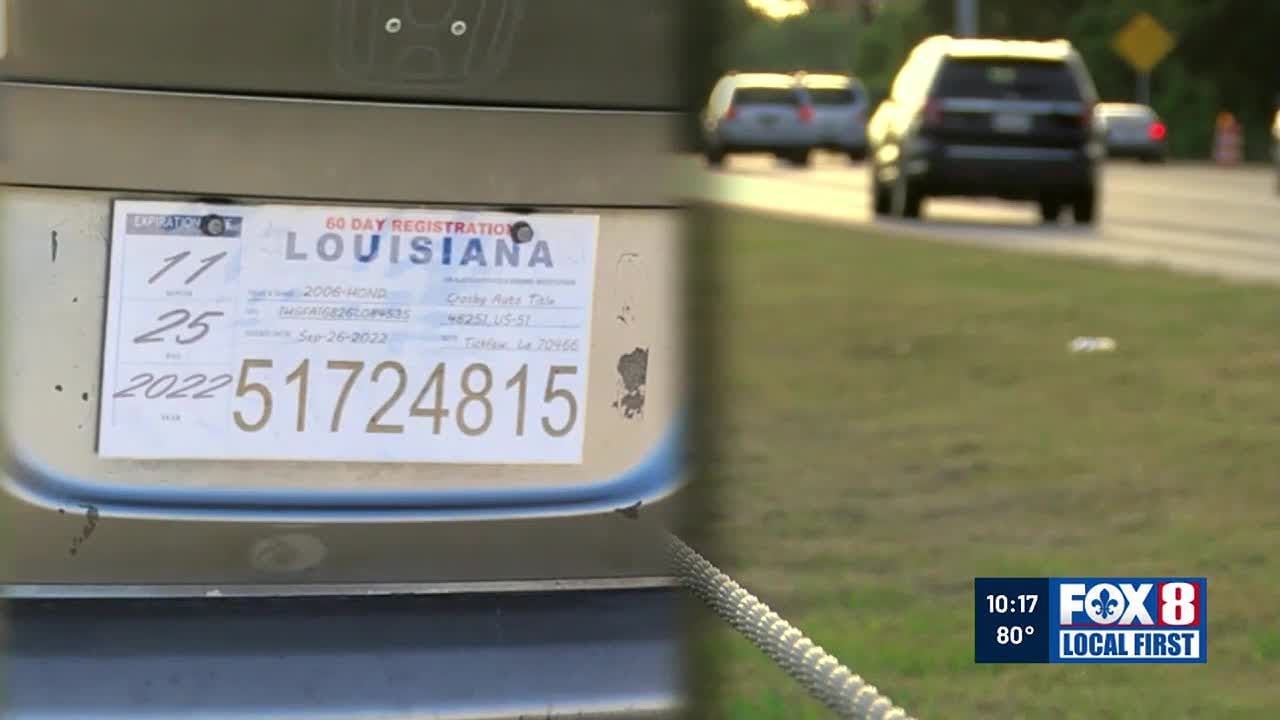 ZURIK: Fake license plates plague southeast Louisiana roads - YouTube