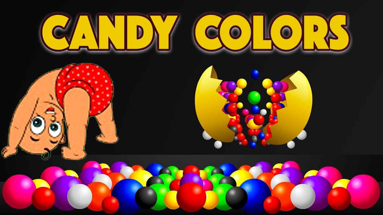 COLORS FOR KIDS TO LEARN WITH CANDY BALLS LITTLESTARBUMS 3D - YouTube