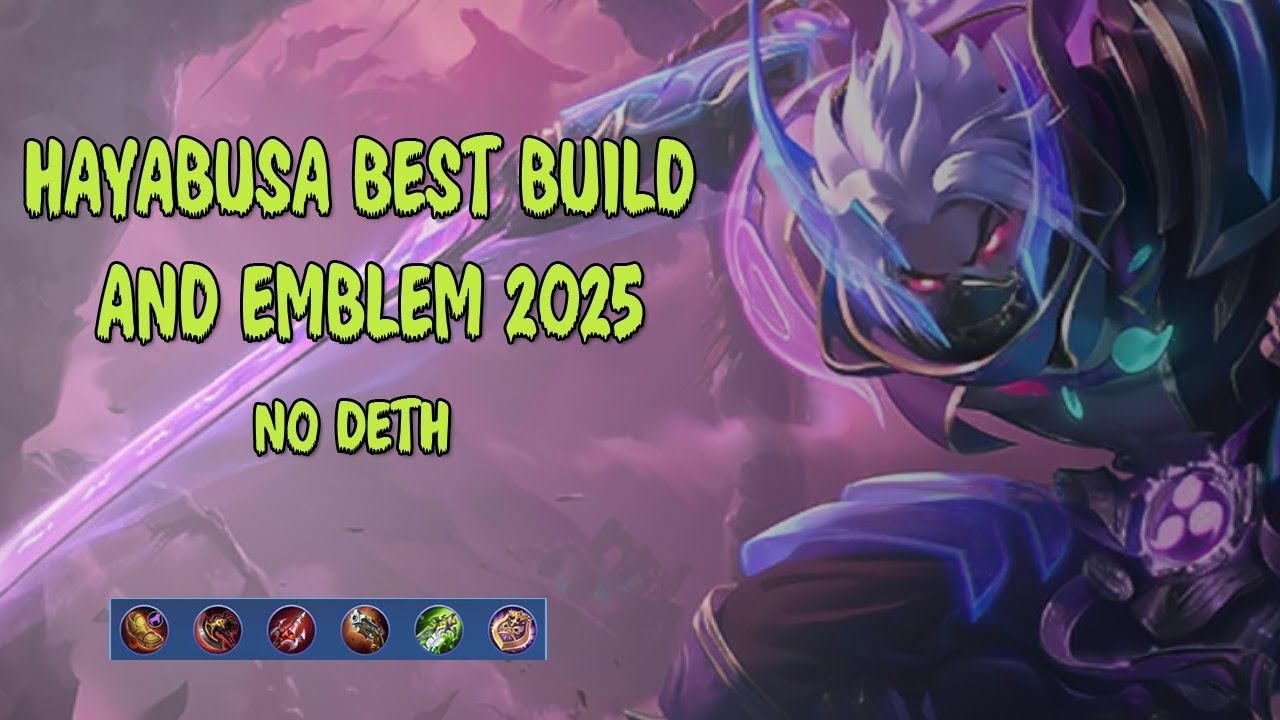 HAYABUSA BEST BUILD AND EMBLEM 2025 | HAYABUSAN MPV BEST SKILL | BUILD ...