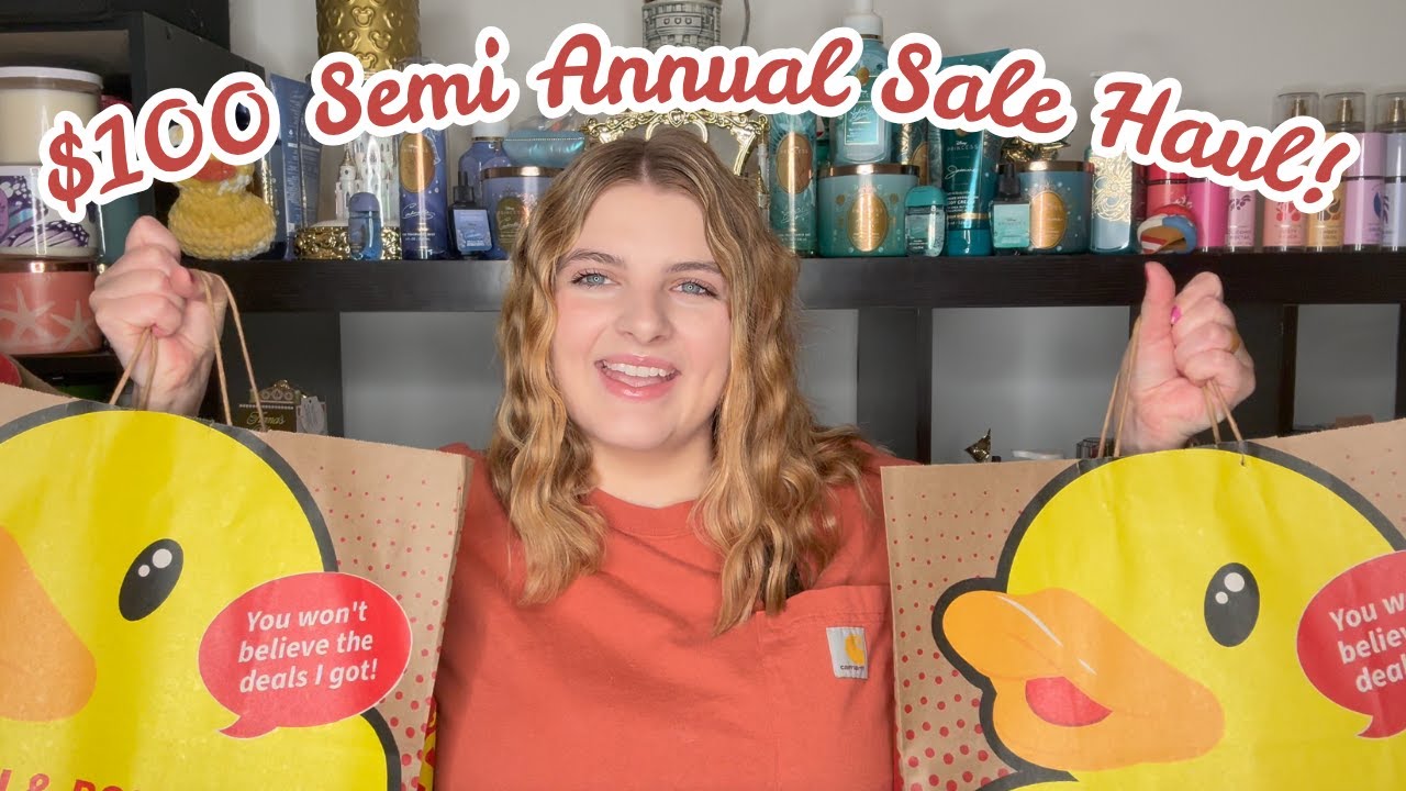 $100 Bath and Body Works Summer Semi Annual Sale Haul! - YouTube