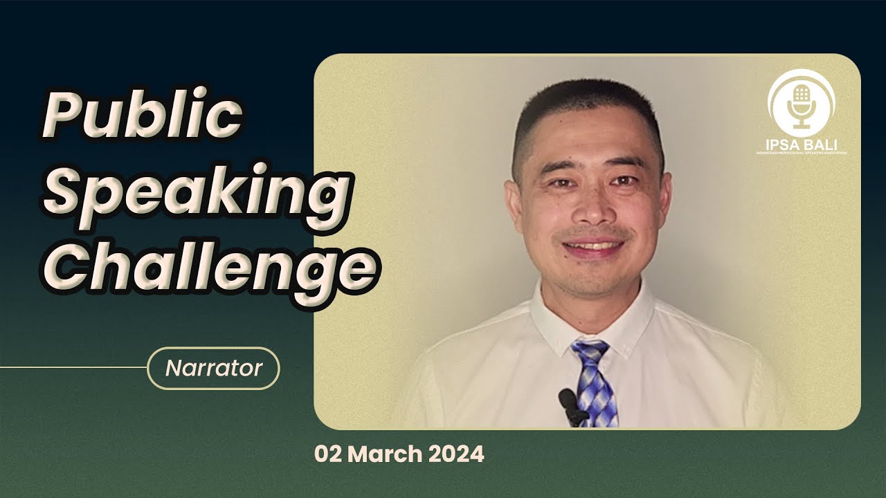 Public Speaking Challenge - Narrator - YouTube