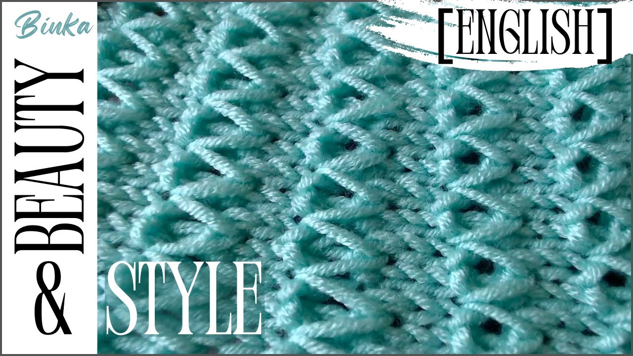 [English] Exciting knit with a light relief and an attractive texture ...