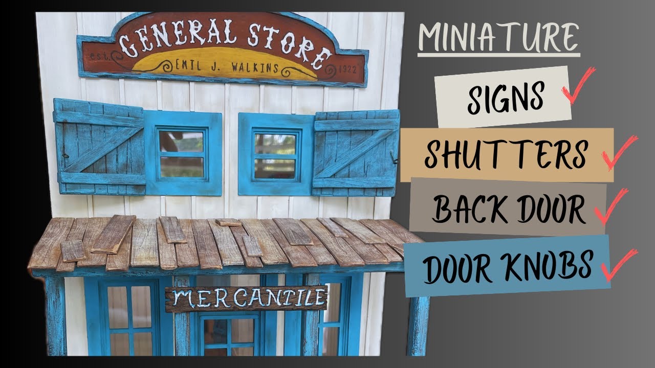 I can finally check signs, shutters, back door and door knobs off my ...