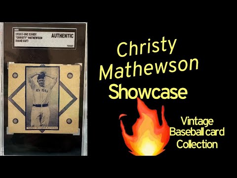 My Christy Mathewson Vintage Baseball Card Collection - YouTube