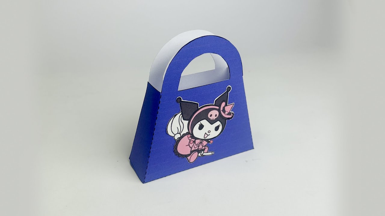 Paper Craft - Sanrio Paper craft - Kuromi Paper Bag - YouTube