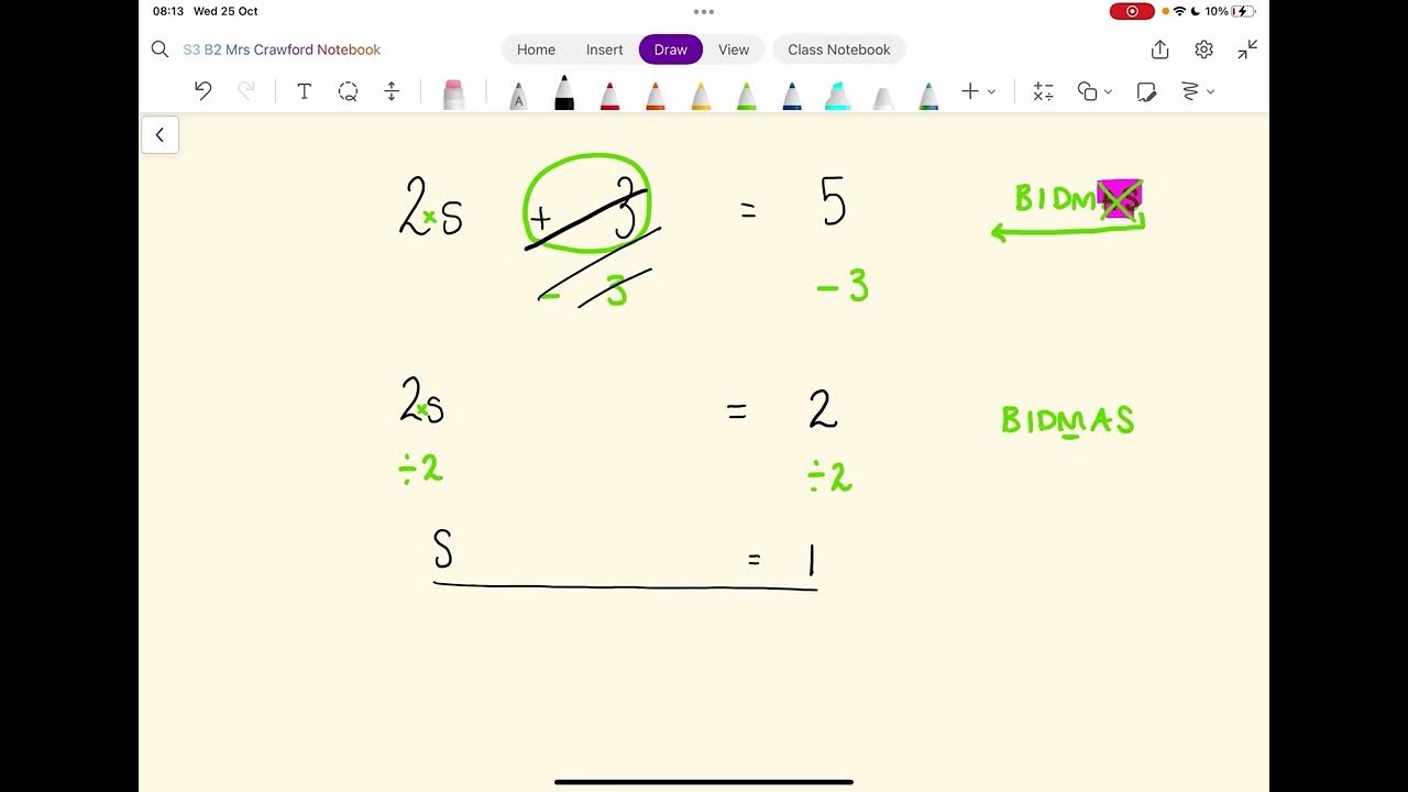 Solving simple linear equation - YouTube