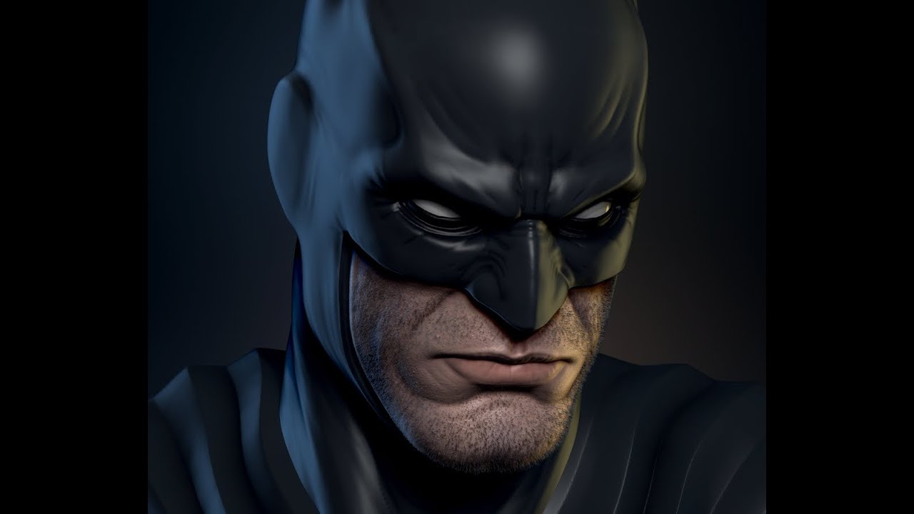 Zbrush Speed Sculpt Batman 3 hours sculpt - YouTube