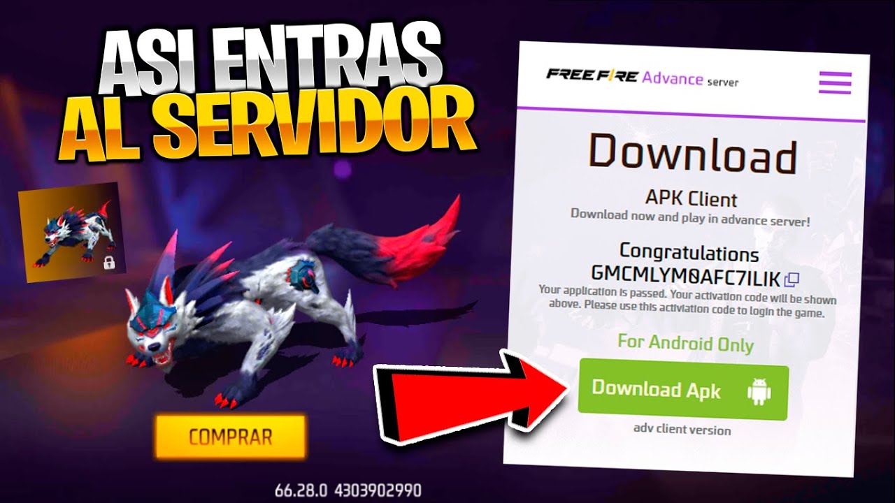 COMO ENTRAR AL SERVIDOR AVANZADO DE FREE FIRE SEPTIEMBRE 2022 (REGISTRO ...