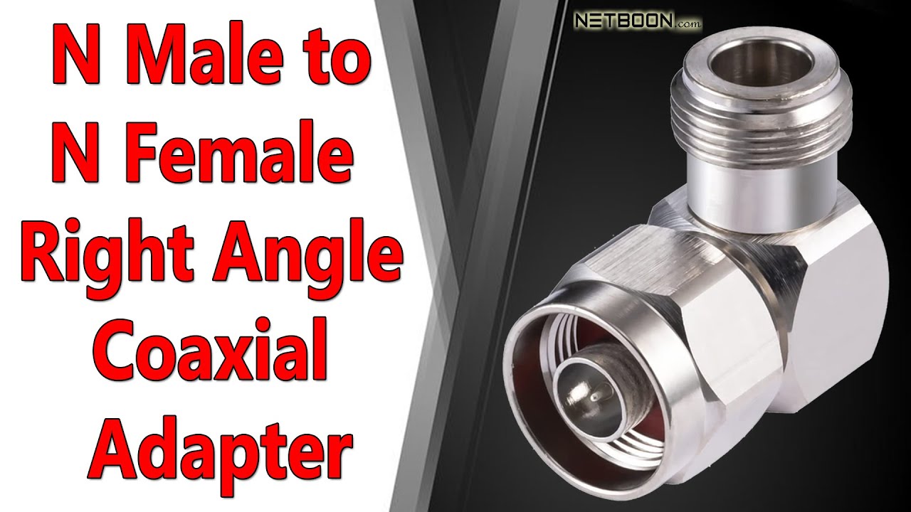 N Male to N Female Right Angle Coaxial Adapter 50 Ohm | Full Product ...