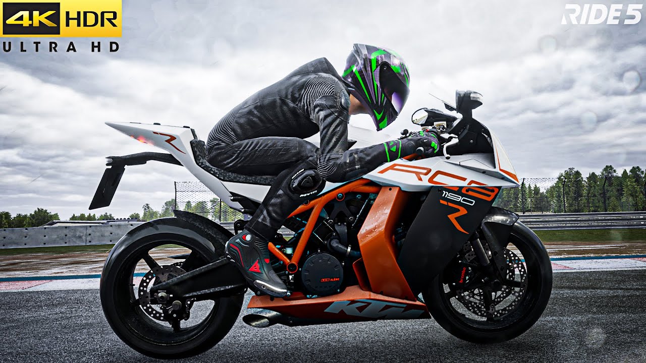 RIDE 5 - KTM 1190 RC8R 2014 Race Rainy Gameplay (4K/60FPS) - YouTube