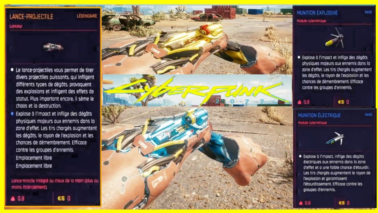 LANCE-PROJECTILE LÉGENDAIRE-3 MODULES: MUNITION EXPLOSIVE,INCENDIAIRES ...