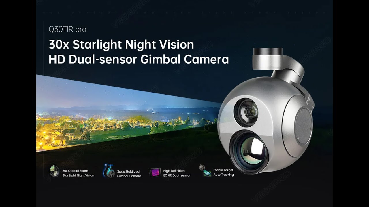 Starlight Night Vision 1280 IR thermal Camera Dual-sensor Tracking ...