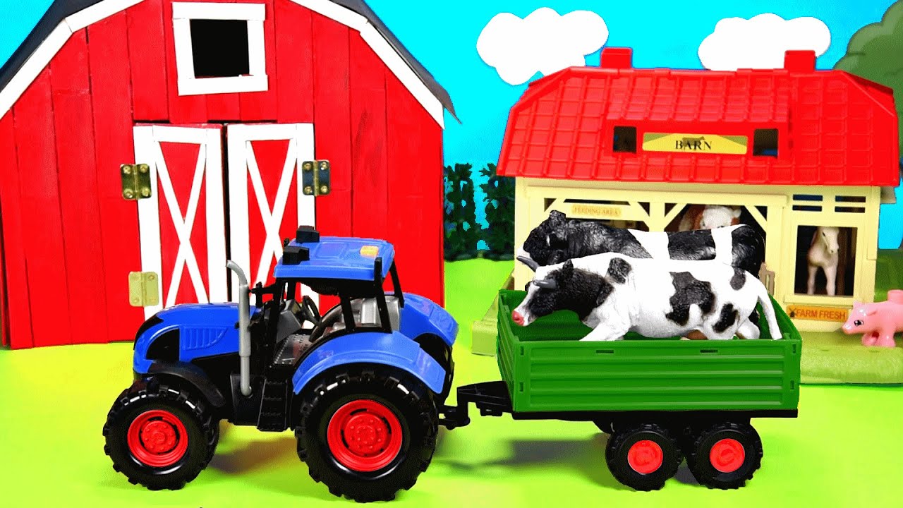 DIY Farm Diorama with Mini Animal House For Animals To Rest + Cow Shed ...