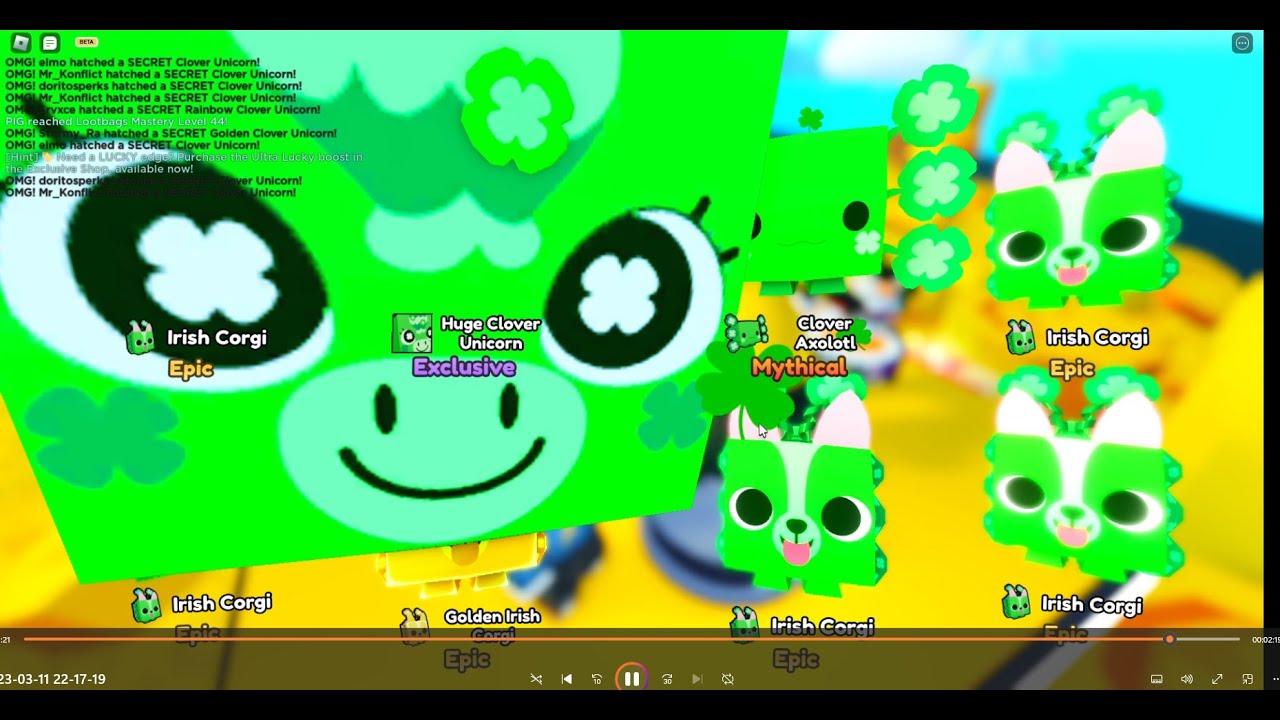 NOOOOOOOO WAYYYYYYYYYYYY HUGE CLOVER UNICORN HATCHED ON CAMERA PSX ST ...