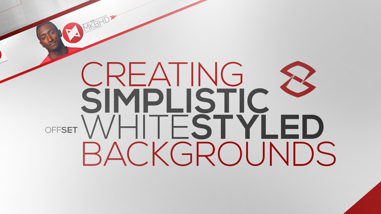 Photoshop Tutorial: Creating Simplistic White Styled Backgrounds - YouTube