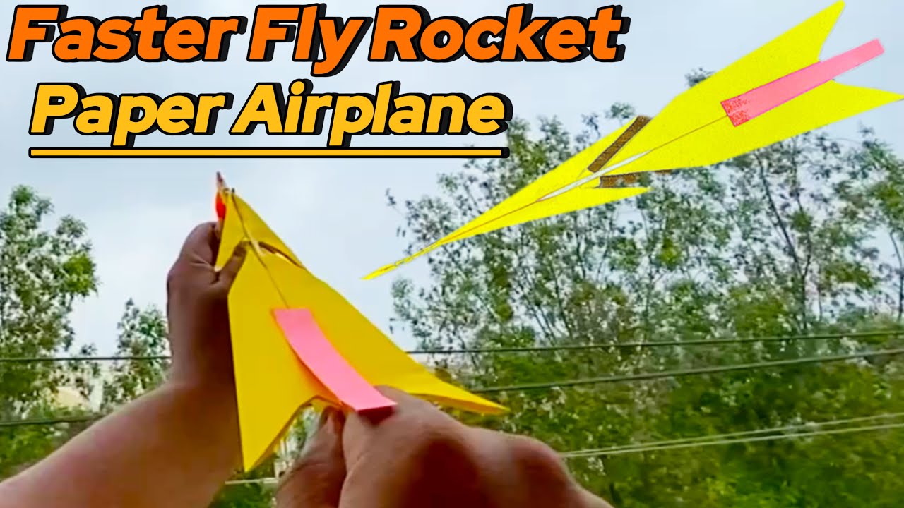 How To Fold A Super Fast Rocket Paper Airplane - YouTube