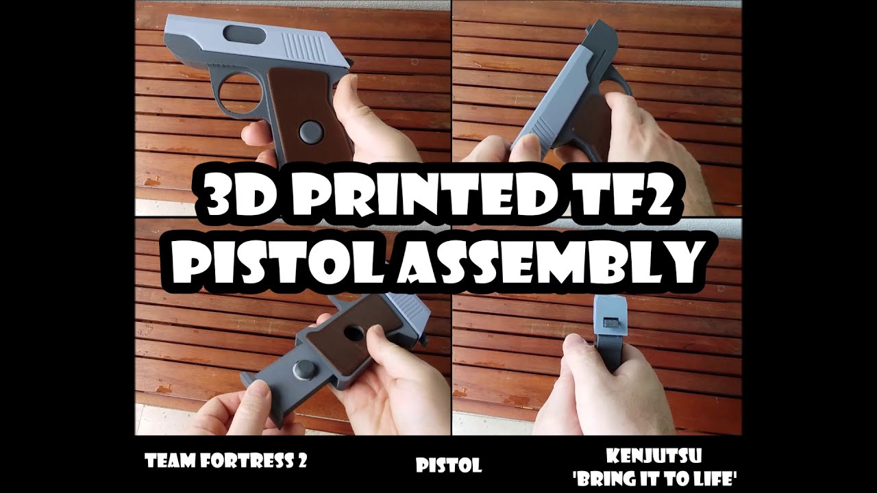 TF2 Pistol Assembly (3D Print) - YouTube