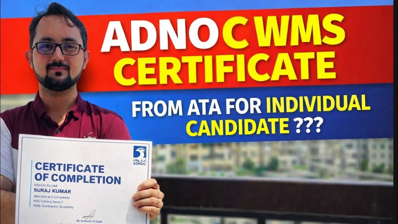 ADNOC WMS from ATA: Individual or Company? | Full Explanation - YouTube