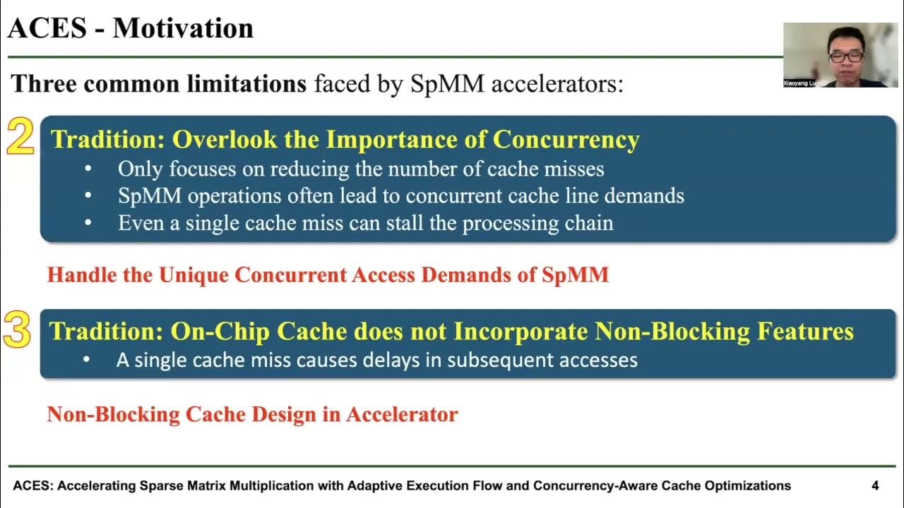 ASPLOS'24 - Lightning Talks - Session 4A - ACES: Accelerating Sparse Matrix Multiplication with ...