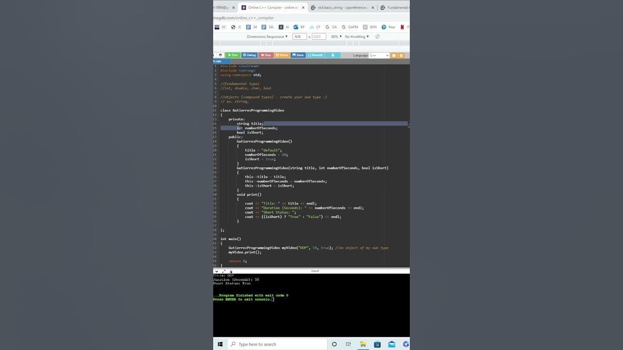 Create Your Own Data Type (OOP) - Programming Essentials #shorts #datatypes #oop #dev #objects ...