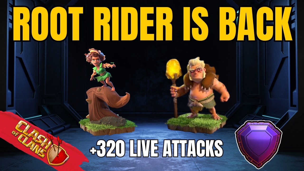 New Druid Root Rider Army Is Absolutely Broken - Legend League +320 ...