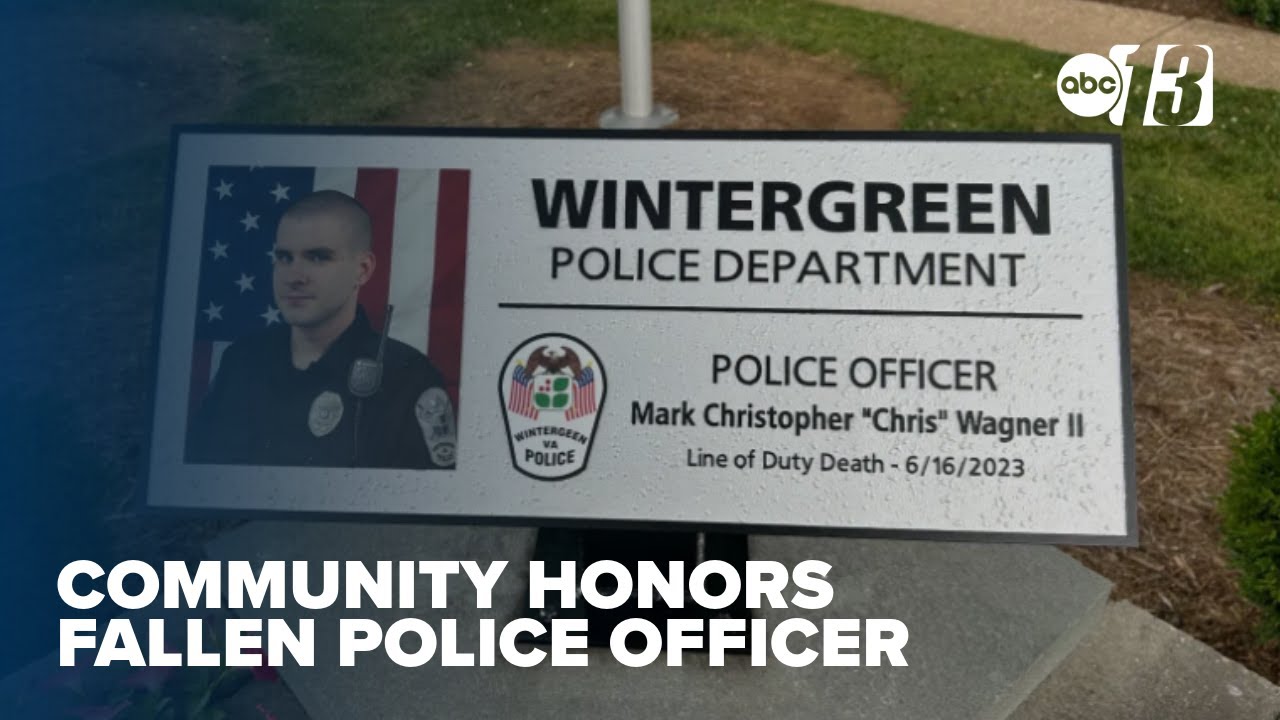 Virginia community honors fallen police officer with heartfelt memorial ...
