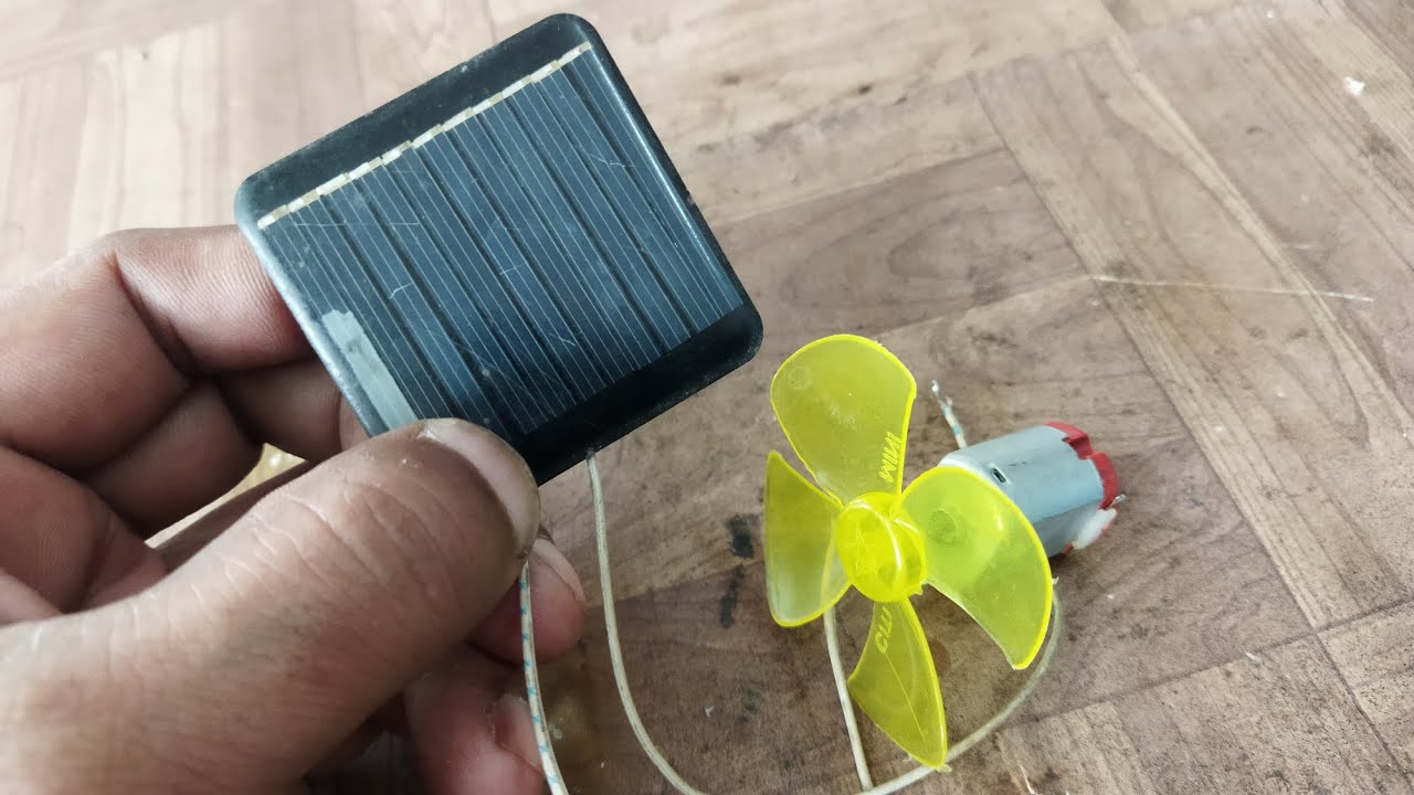 Can A 5V Solar Panel Run A 5v DC Motor || 5V Solar Panel Use - YouTube