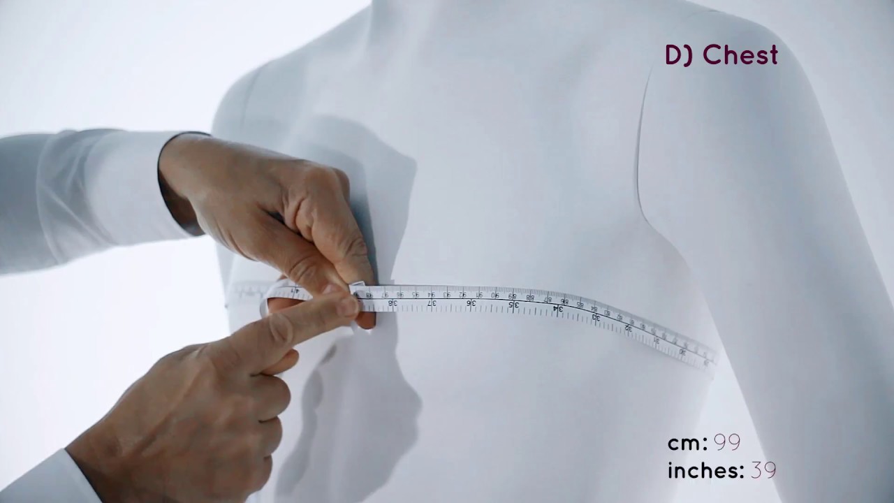 How to measure - D) Chest - YouTube