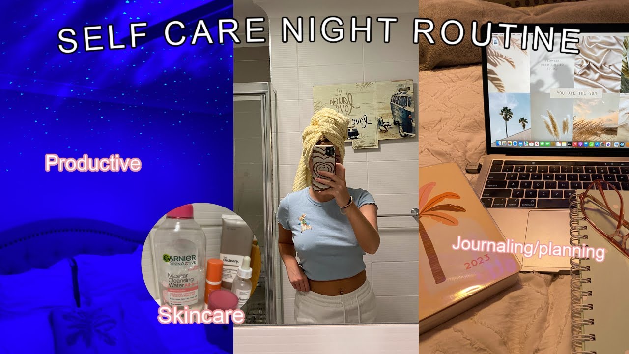 A Self Care Night Skincare Journaling Planning Productive Youtube