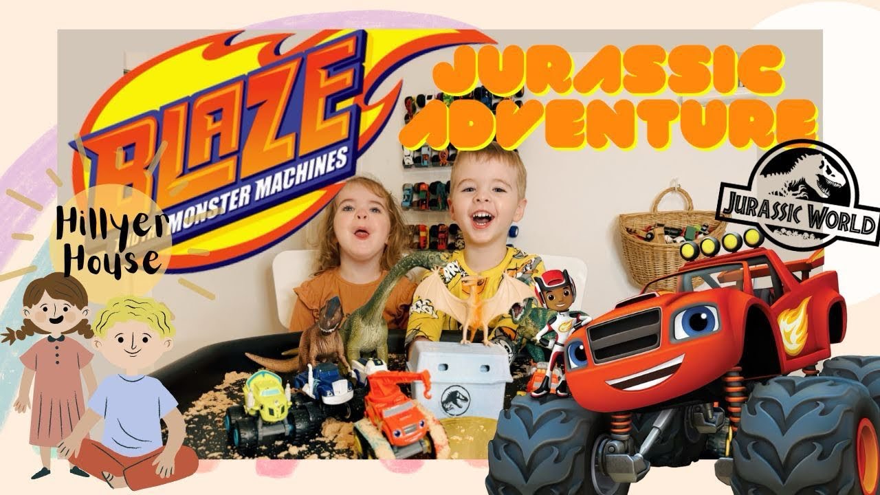 Blaze And The Monster Machines Jurassic World Dinosaur Adventure! - YouTube