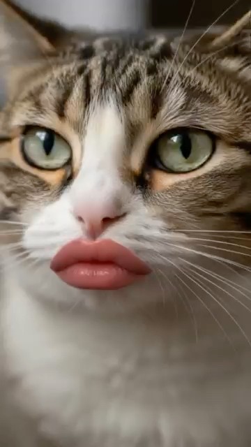 Cat With Big Lips Will Make You Laugh! #DreamScreenAi - YouTube