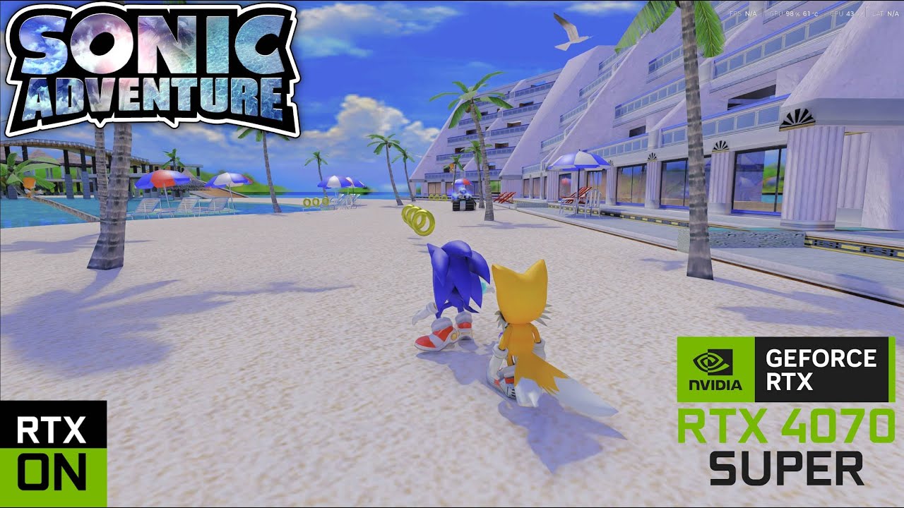 Sonic Adventure RTX : Emerald Coast with Path Tracing - YouTube