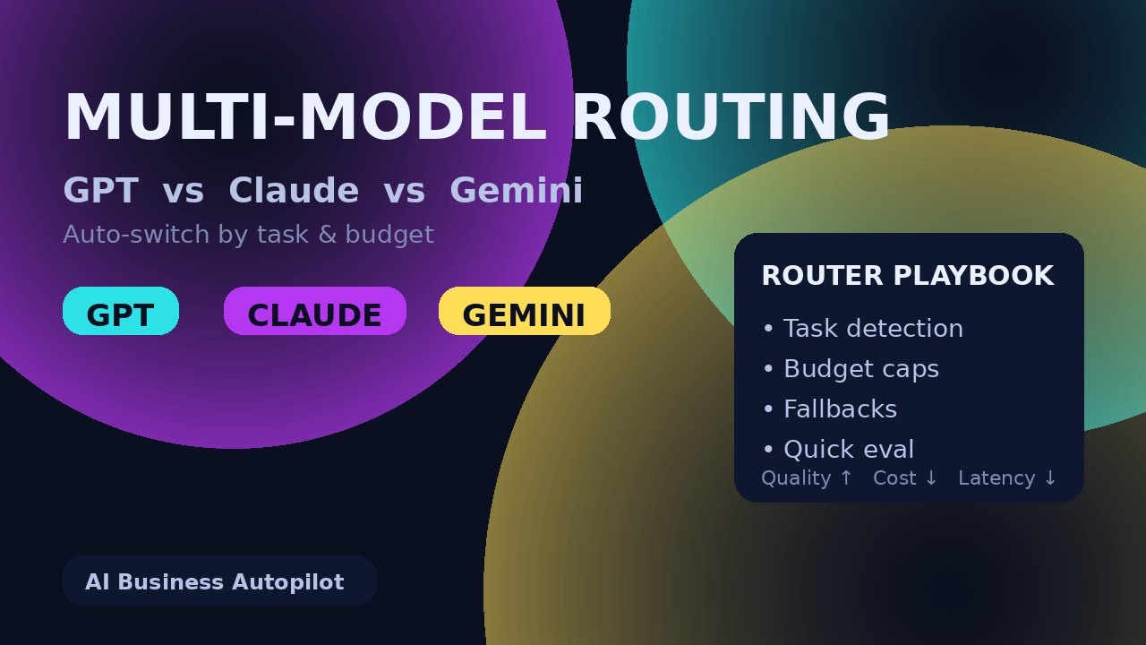 Multi Model Routing GPT vs Claude vs Gemini 1 - YouTube