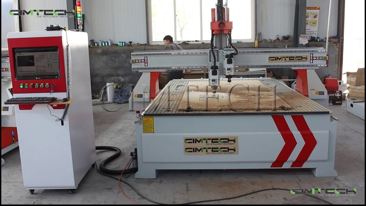 High precision wood nesting machine, cabinet cnc router, door making ...