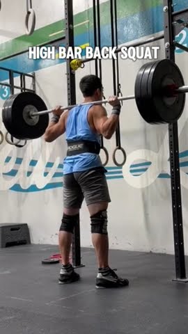 High Bar Back Squat #squat - YouTube