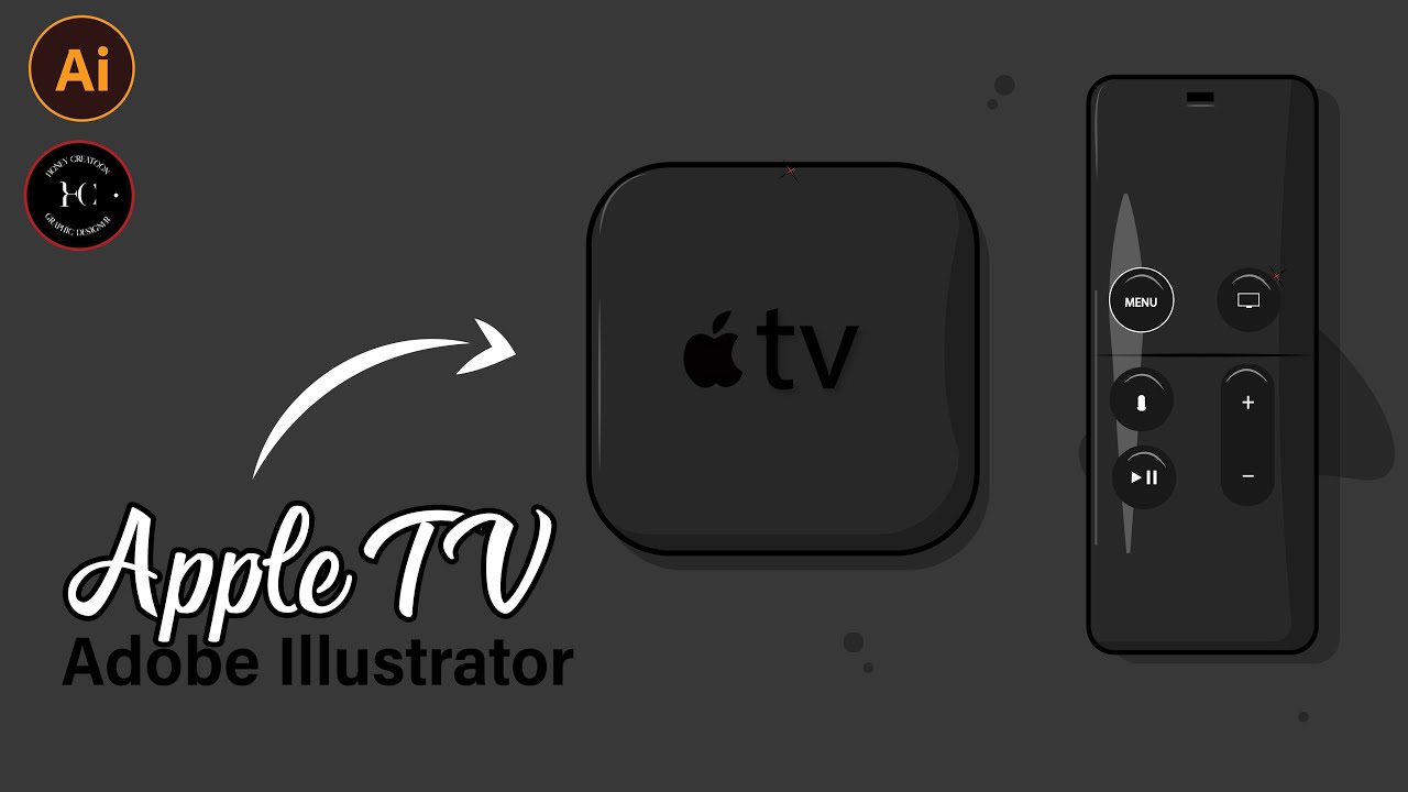 Step by Step Adobe Illustrator CC Tutorial Create an Apple TV ...