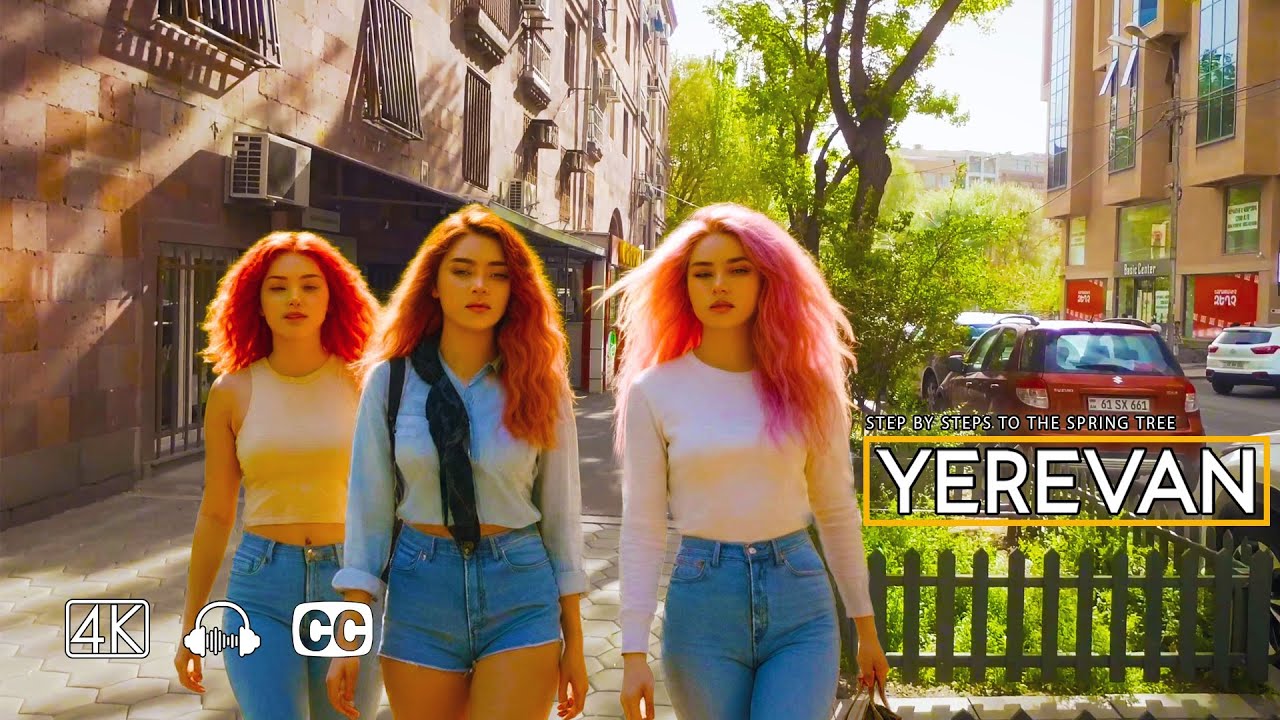 Walking Tour Yerevan, Armenia, Step by steps to the Spring Tree, Apr 21 ...