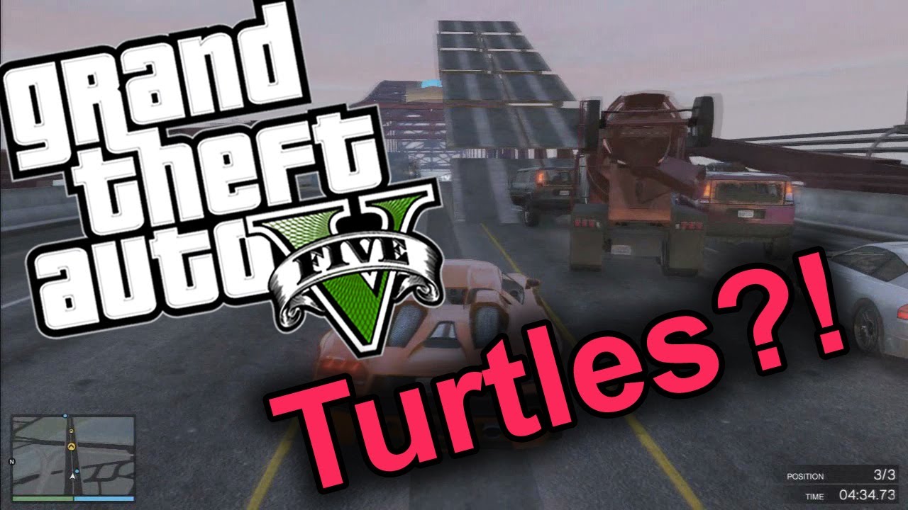 GTA 5 Online | Massive Building Drop & TURTLES!!! (GTA 5 funny moments ...