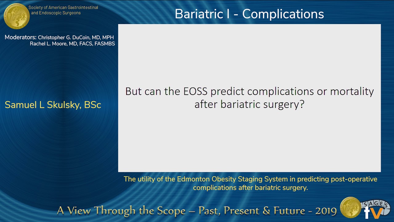 The utility of the Edmonton Obesity Staging System in predicting post ...