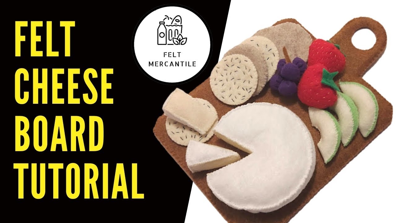 HOW TO MAKE CHEESE WITH FELT - Cheese & Crackers Play Food Tutorial ...