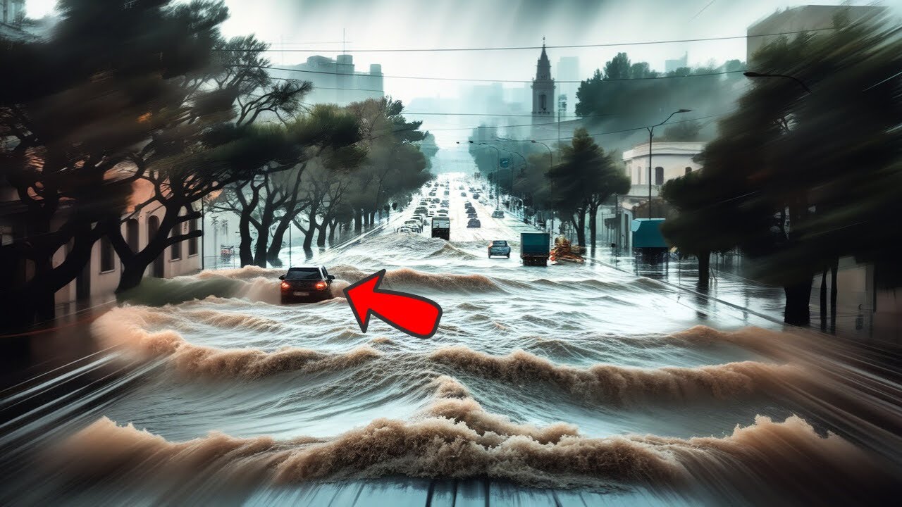 Murcia Flood Horror! Spain Streets Disappear in Water! - YouTube