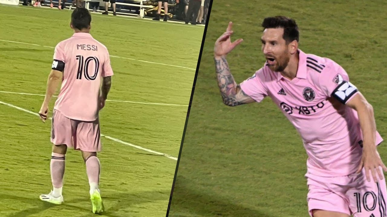Messi vs Dallas FC 👽 Spectacular Free Kick #messi - YouTube