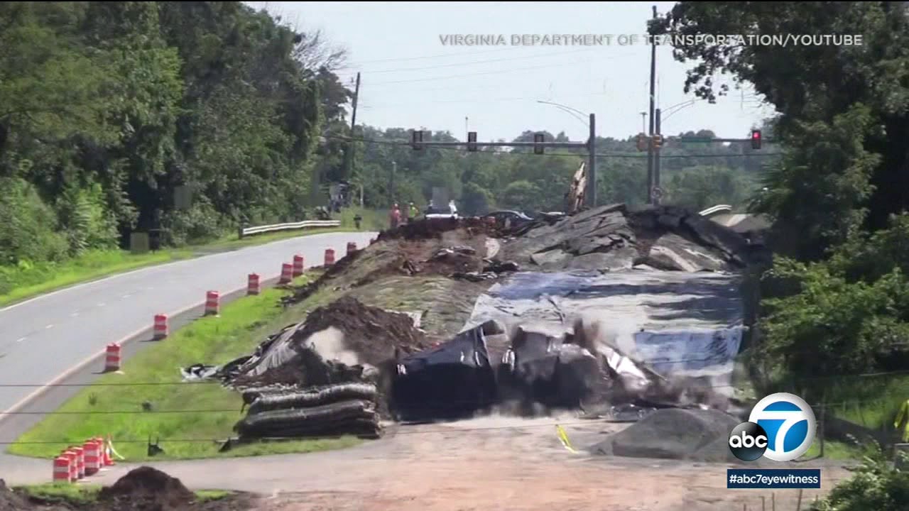 Underground explosion creates 'Tremors'-like scene on road in Virginia ...