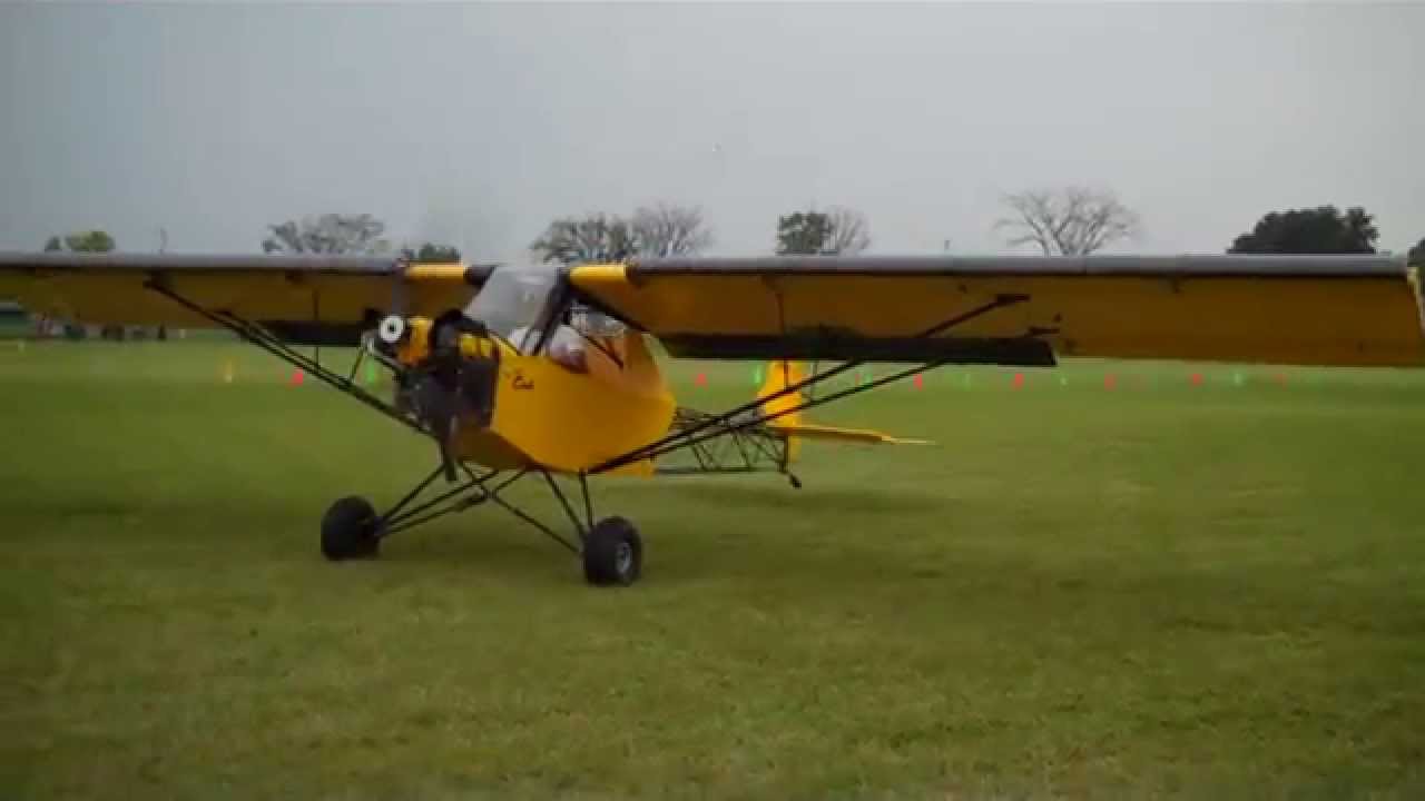 STOL Lil'Cub in Oshkosh @EAA, Oratex Covered, Ultralight Airstrip - YouTube